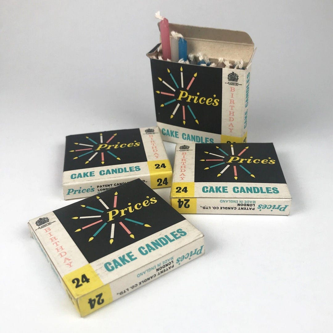 Prices MCM Cake Candles Queens Royal Candle Maker 4 Boxes of 24 Blue ...