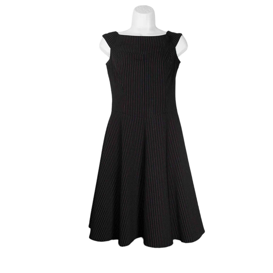 Morbid Threads Vintage Goth Dress Black Crinoline Pink Stripes ...