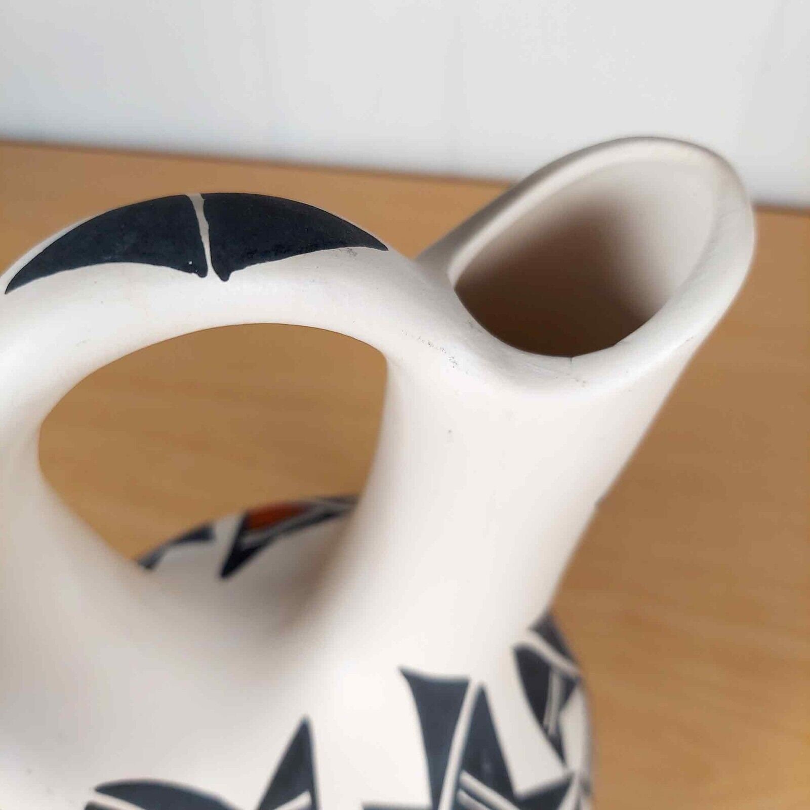 Vintage Acoma Native American Pottery Wedding Vase Artist Sign Pueblo ...