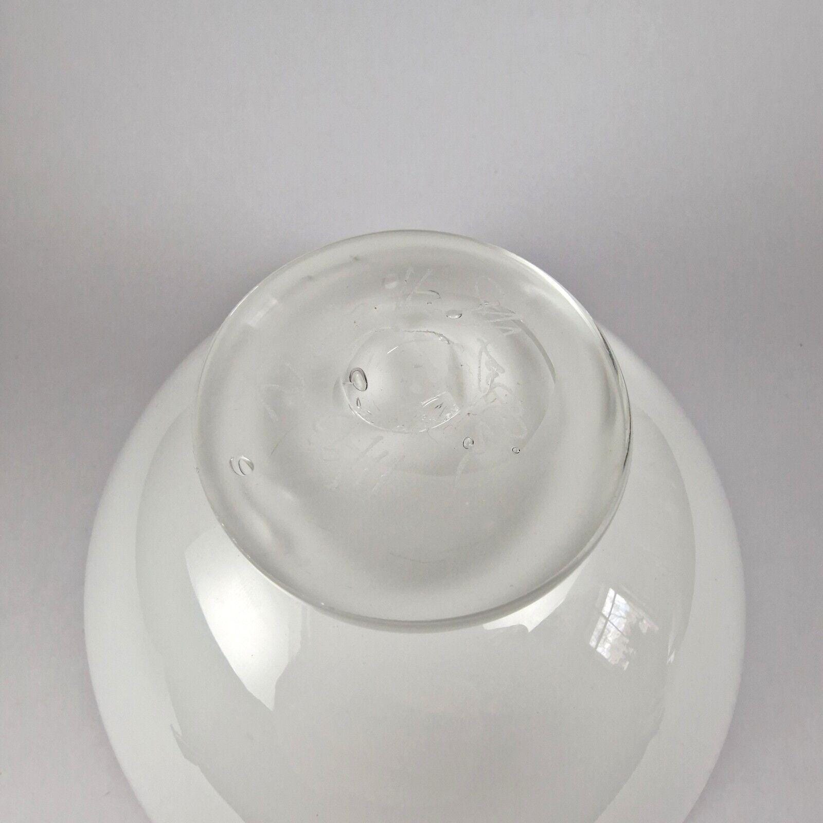 Dennis K Mullen Studio Art Glass Tango Bowl Large 1993 PNW Vtg White ...