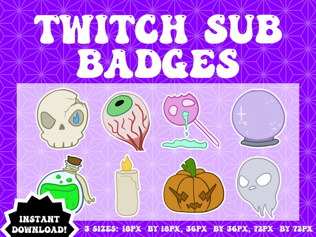 Spooky Halloween Badges (digital Download) - Etsy