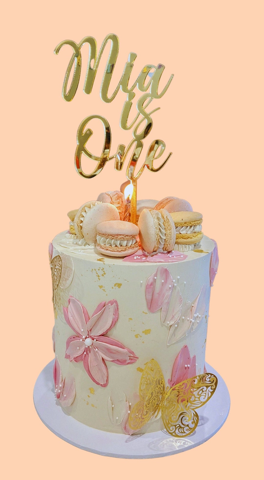 NAME is One - Birthday Cake Topper - Etsy Australia