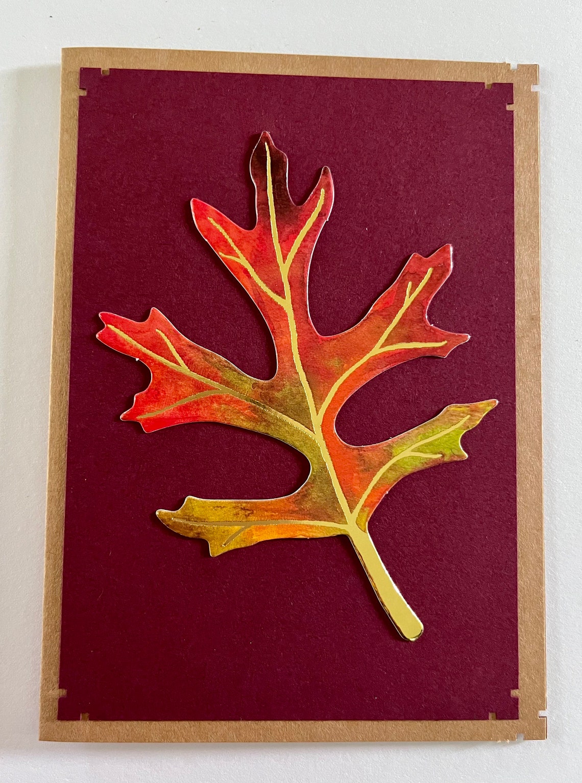 Fall Leaf Notecards - Etsy