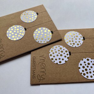 Polka Dot Christmas Cards - Etsy