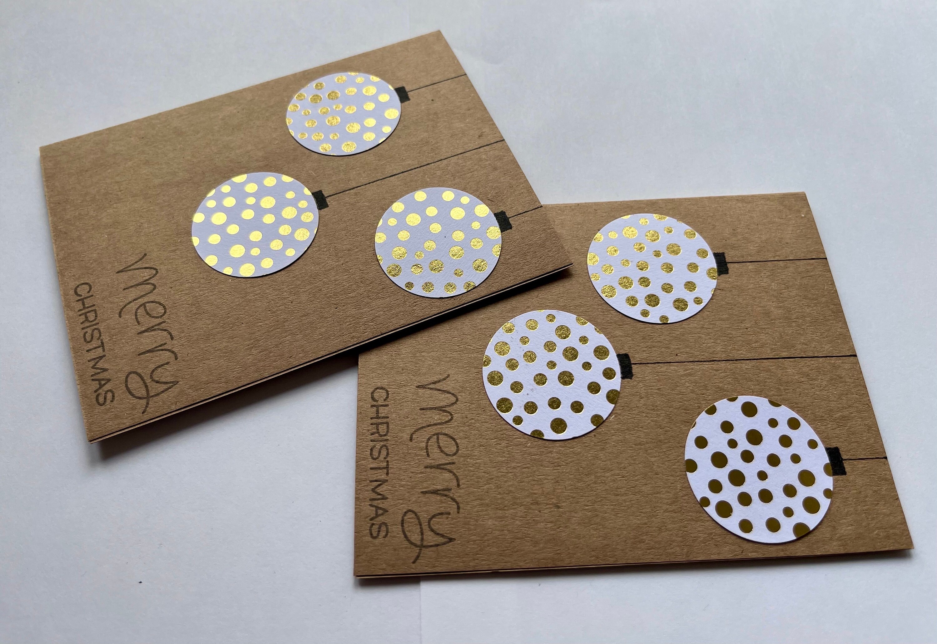 Polka Dot Christmas Cards - Etsy