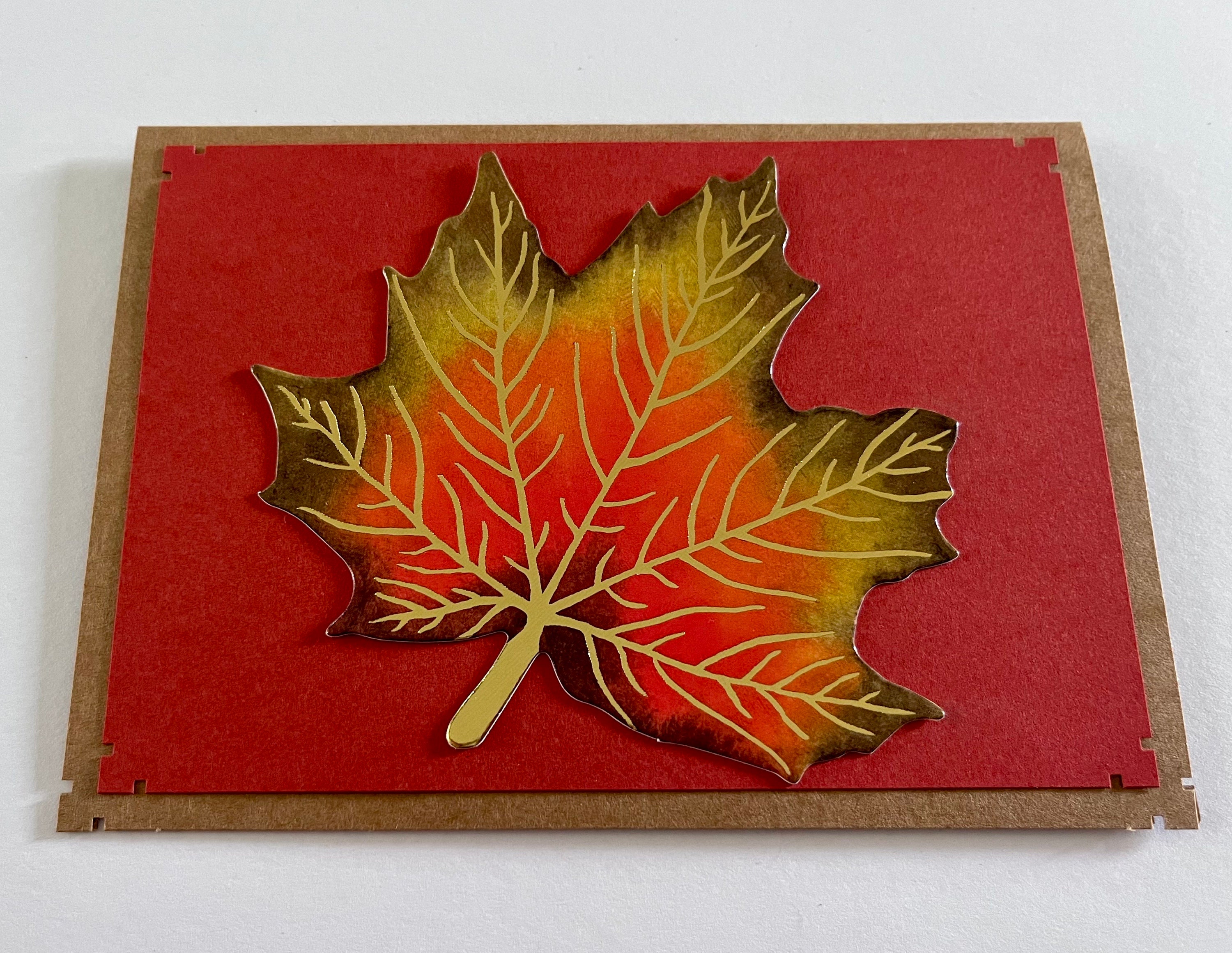 Fall Leaf Notecards - Etsy
