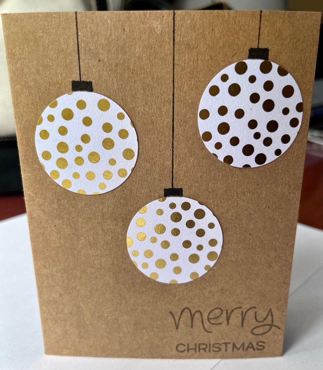 Polka Dot Christmas Cards - Etsy