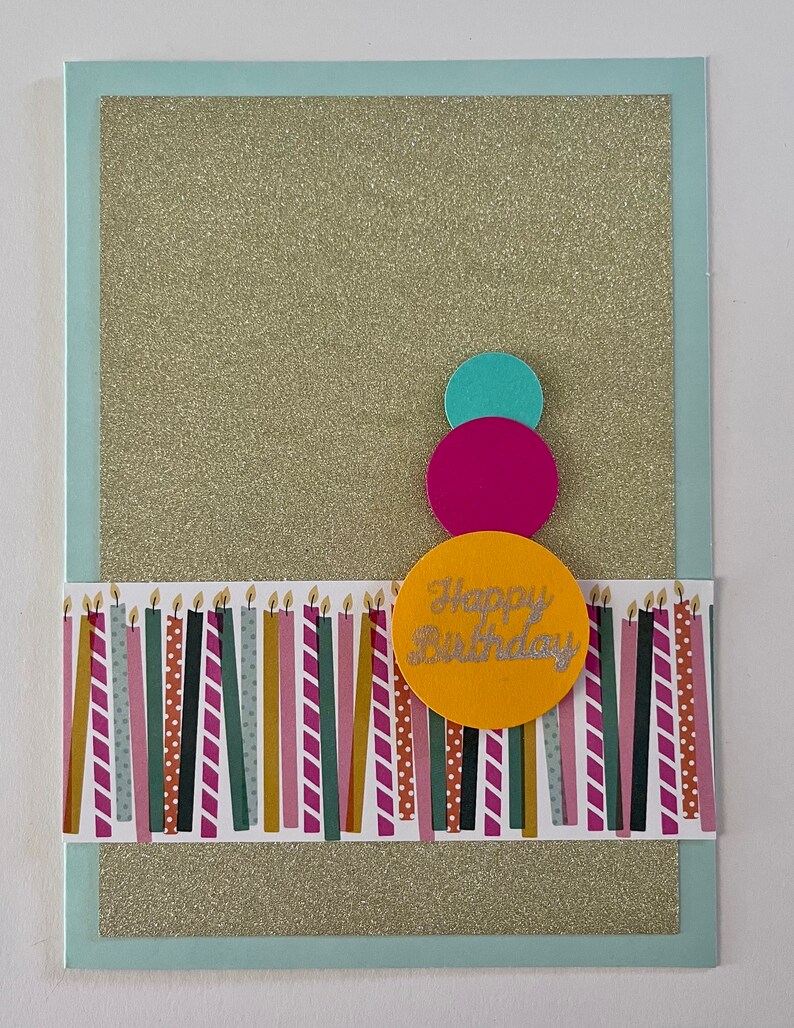 Sparkle Happy Birthday Cards - Etsy