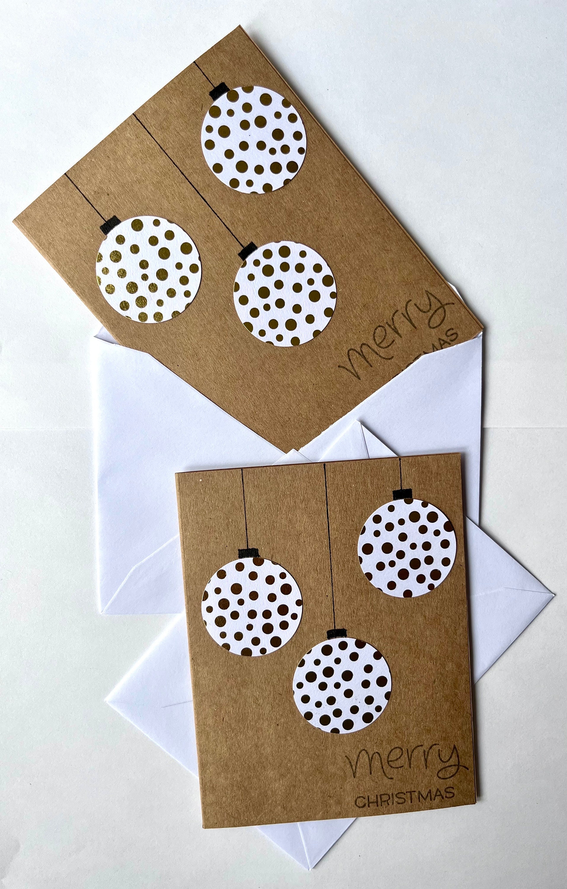 Polka Dot Christmas Cards - Etsy