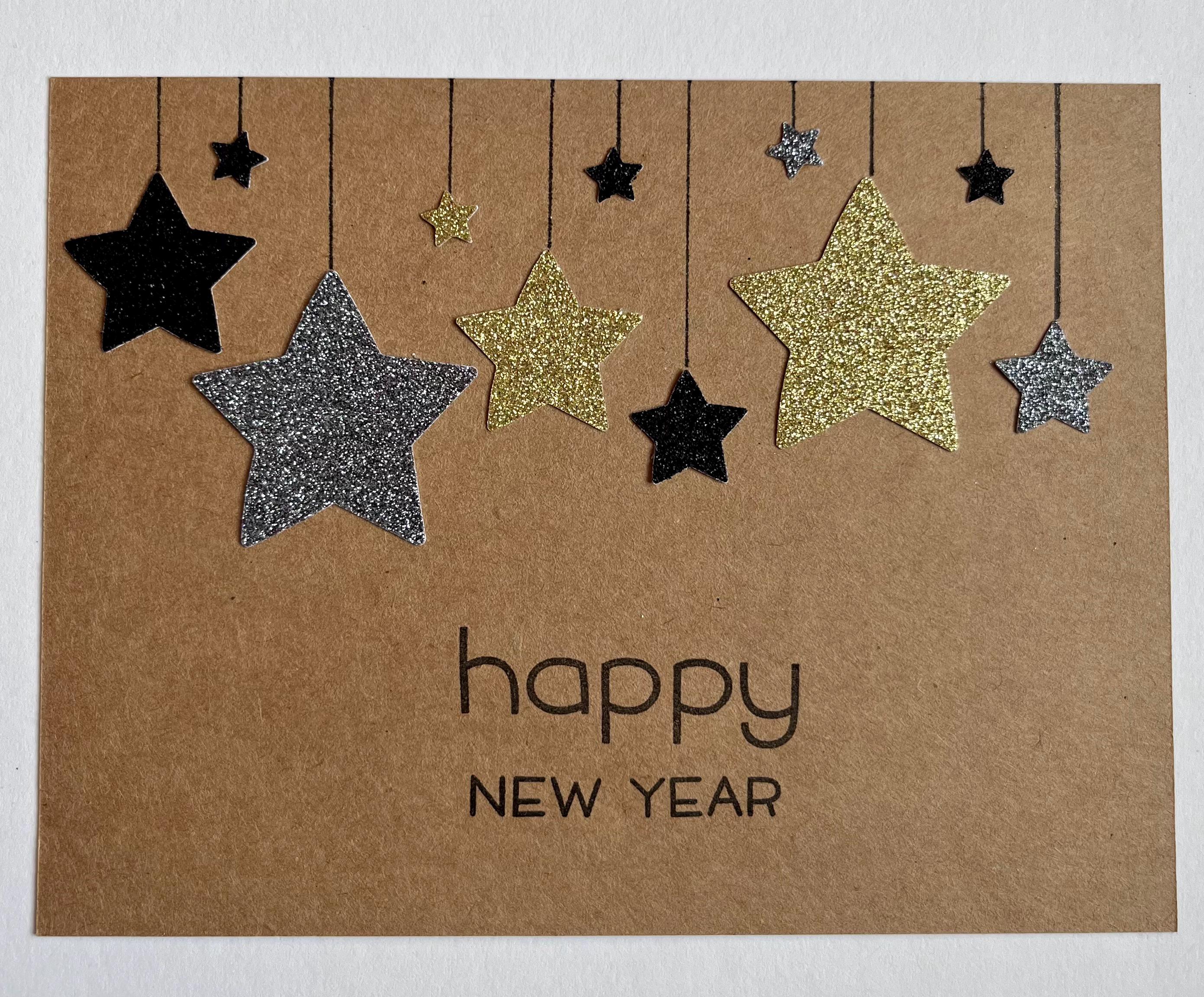 Large Happy New Year Cards - Etsy