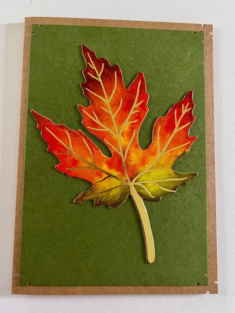 Fall Leaf Notecards - Etsy