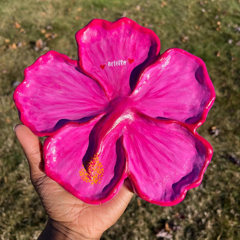 Small Pink Clay Tray - Etsy