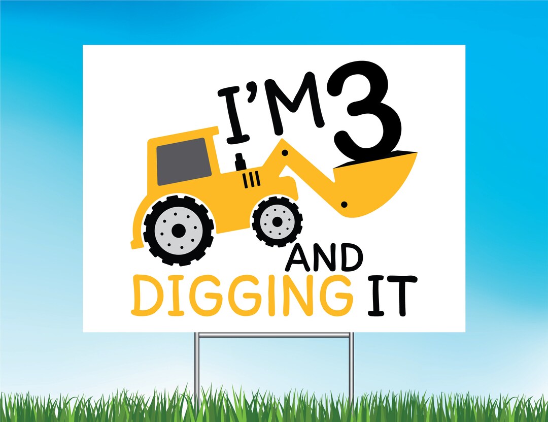Digging It Yard Sign - Etsy