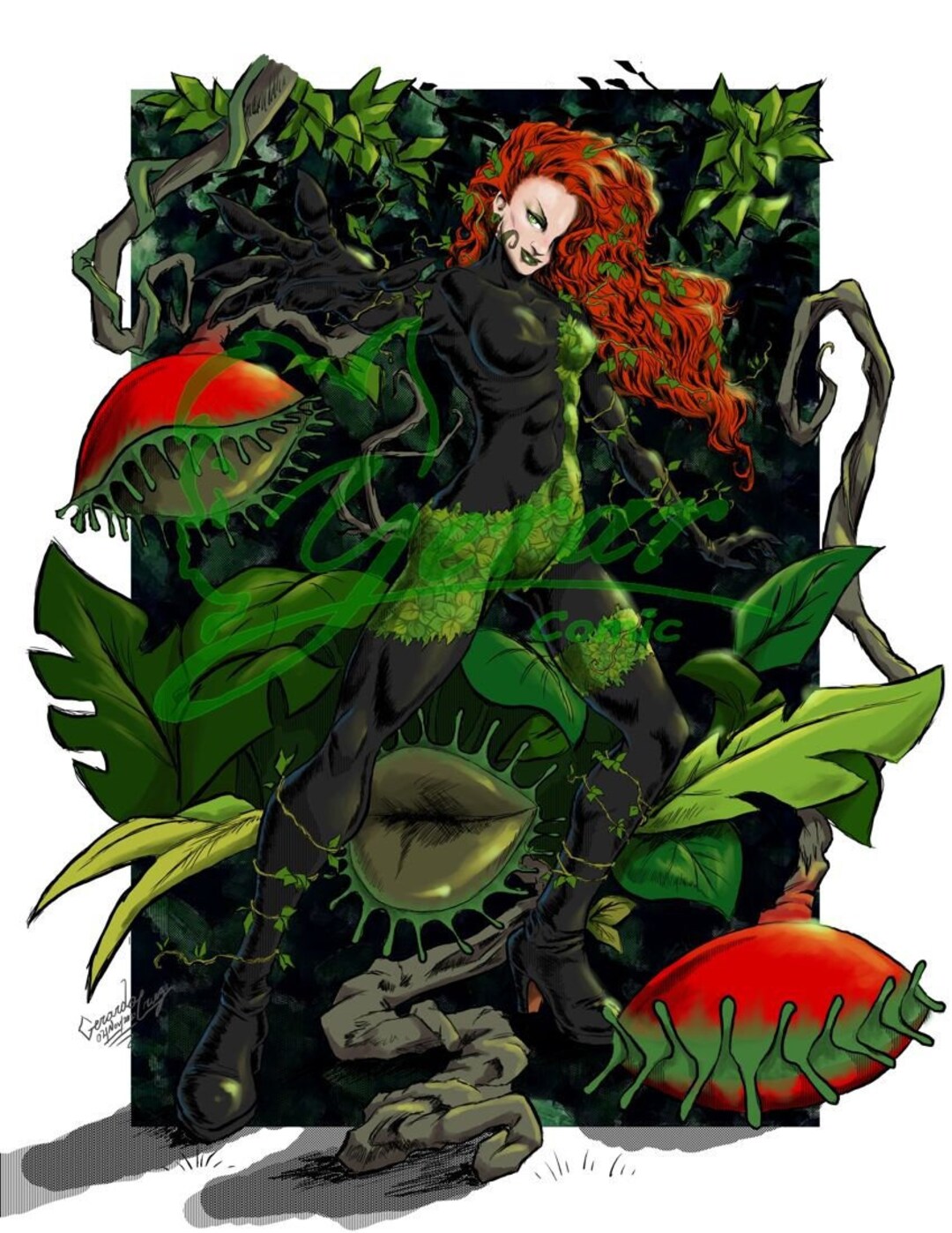 Poison Ivy, Printable Fanart, Comics Character Download, Ivy Fanart ...