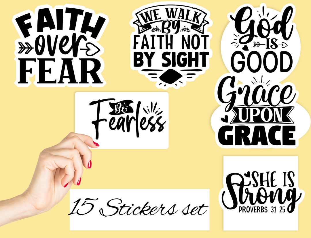 Printable Religious Women Stickers, Waterproof Stickers, Aesthetic ...