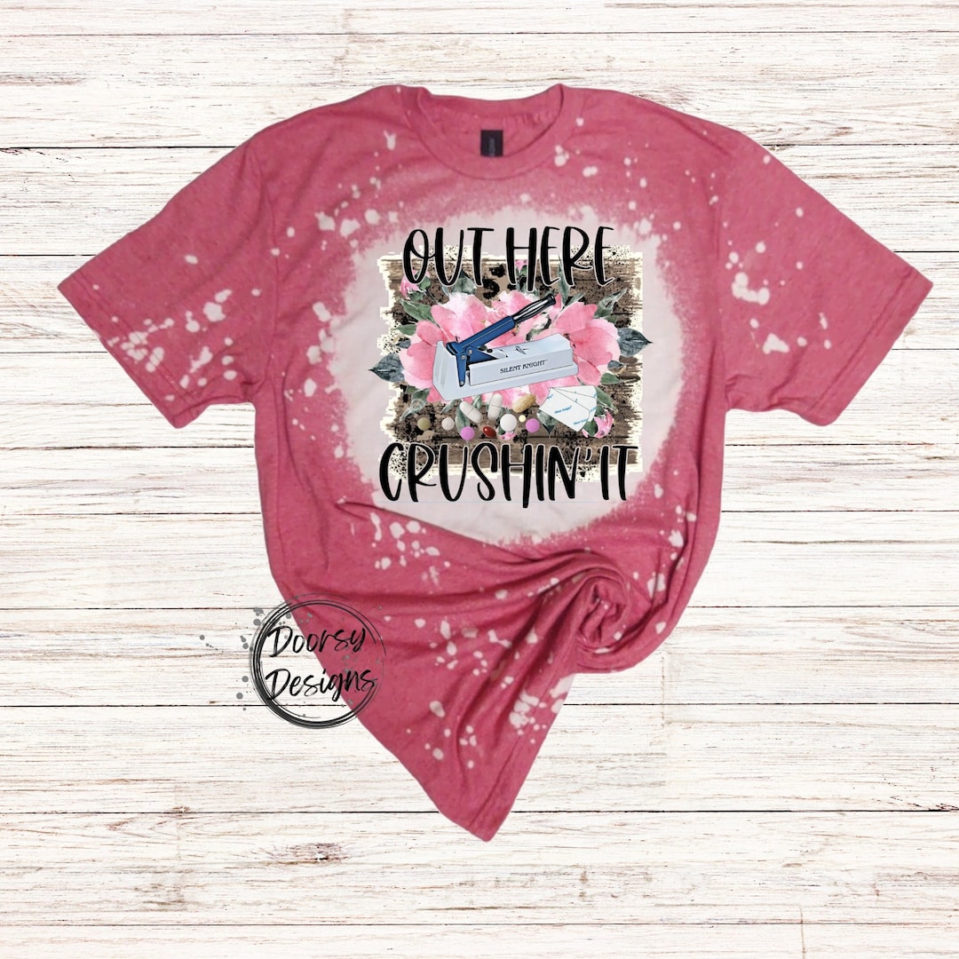 Med Aid Bleached T-shirt, Medicine, Just Out Here Crushing It, Med Tech ...