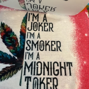Midnight Toker Bleached Shirt, Weed Smoking Shirt, Pot Leaf Cannabis ...