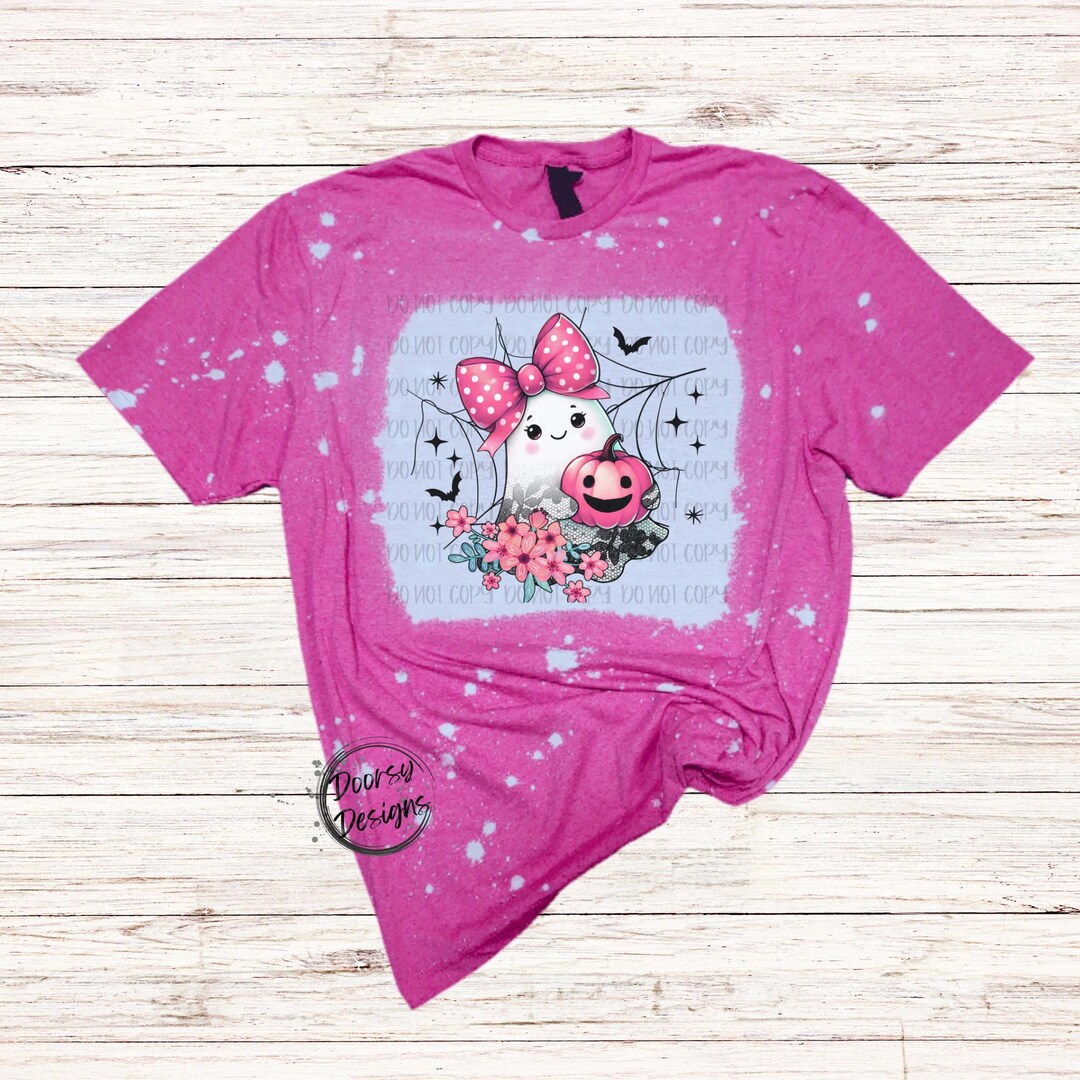 Cute Lace Ghost With Pumpkin Halloween Shirt, Trendy Spooky Season ...