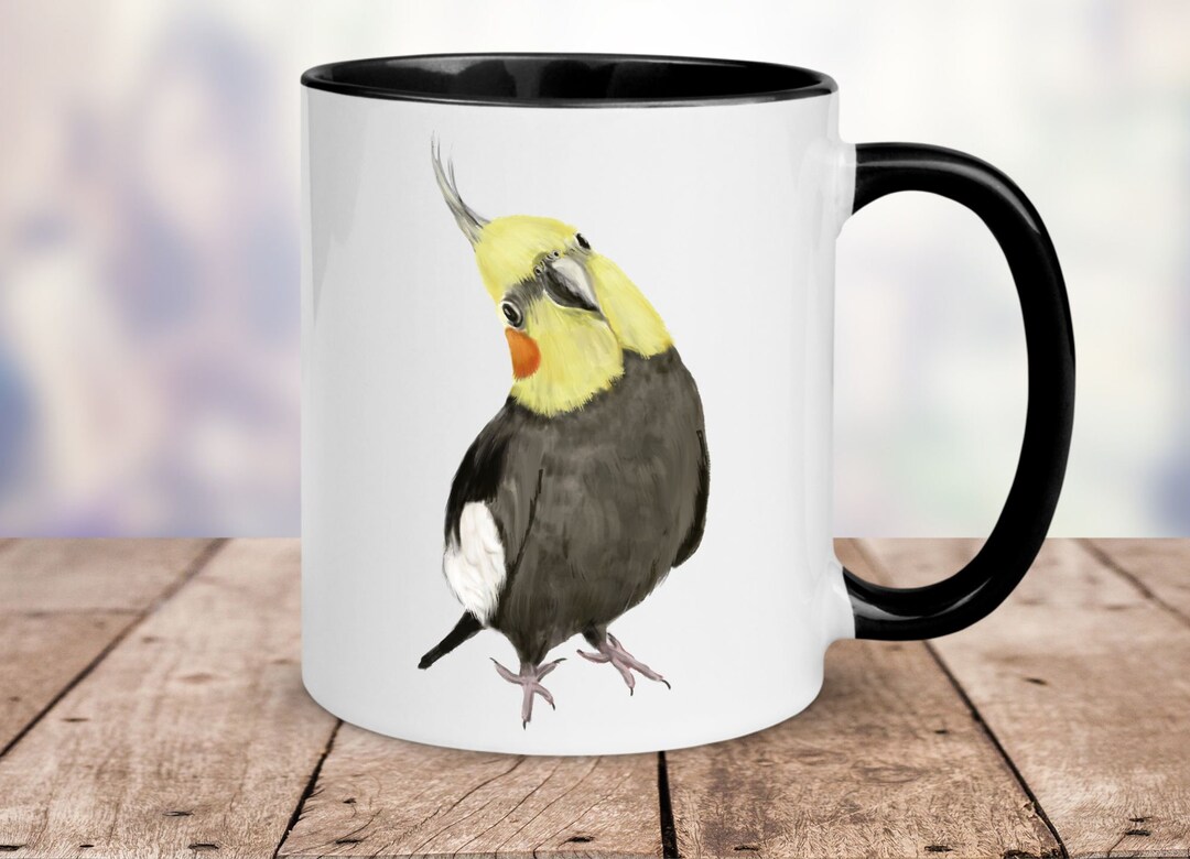 Funny Cockatiel Mug, Bird Mom Mug, Bird Memorial Mug With Original ...