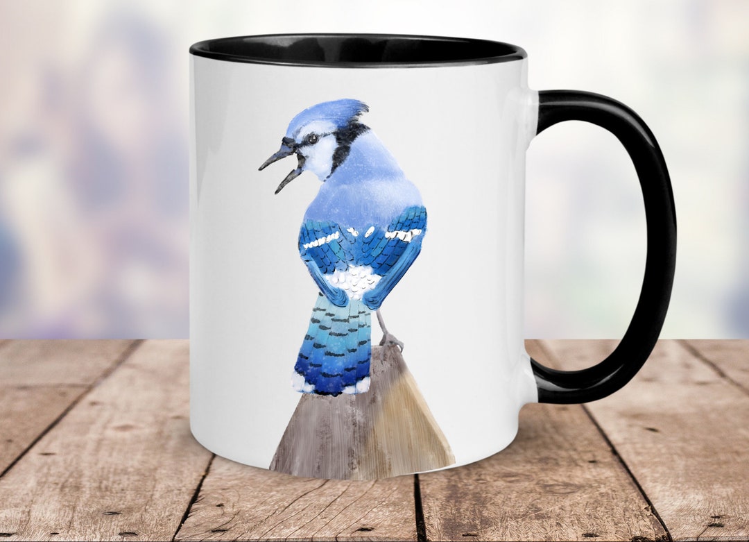 Unique Blue Jay Mug, Backyard Bird Mug, Small Bird Mug With Original ...