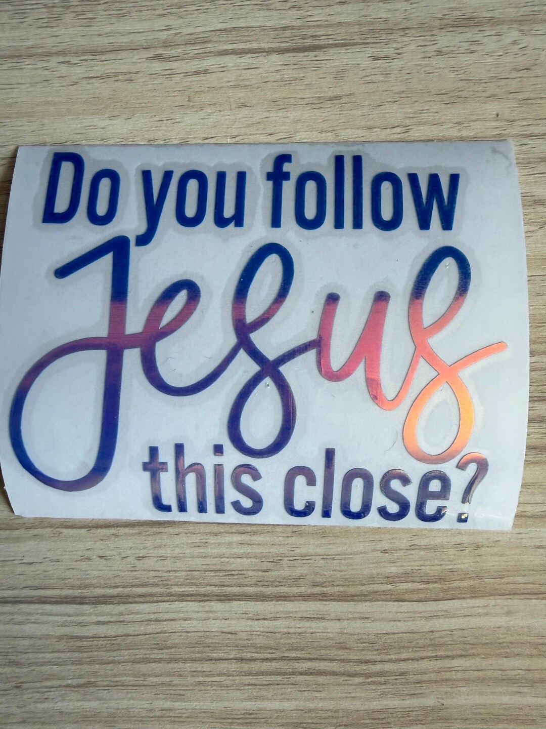 Do You Follow Jesus Car Decal - Etsy