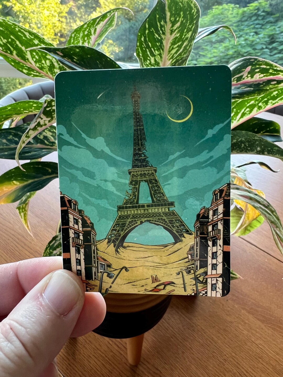 Post-apocalyptic Paris, France Eiffel Tower | Silkscreen, Outdoor Vinyl ...