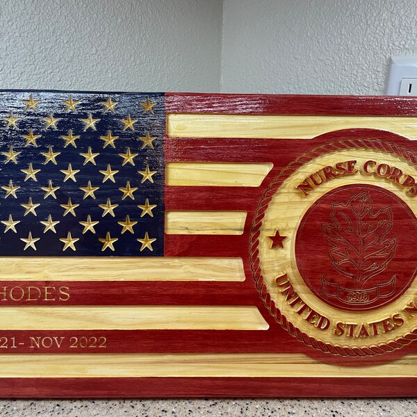 American Flag Plaque - Etsy