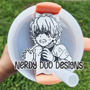 Zenitsu Demon Slayer: Kimetsu No Yaiba Stanley Lid Topper » Anime ...