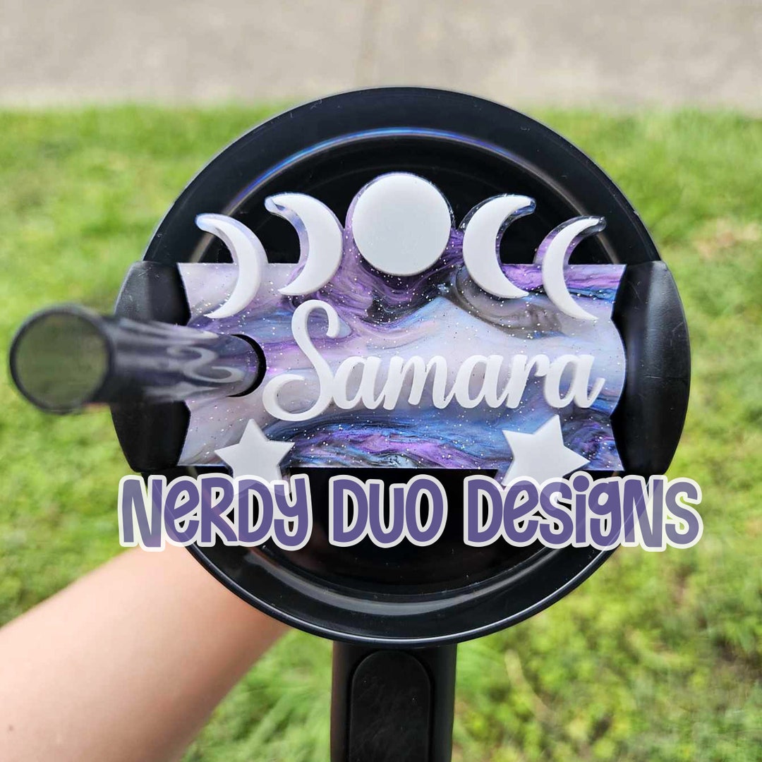 Moon Phases Stanley Lid Topper Name Plate quencher H2.0 Version ONLY ...
