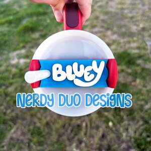 Bluey Stanley Name Plate Topper [quencher H2.0 Version ONLY] Chili » Bandit » Bingo » Muffin ...