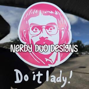 Chit Do It Lady Vinyl Car Decal - Funny Office Humor - Etsy