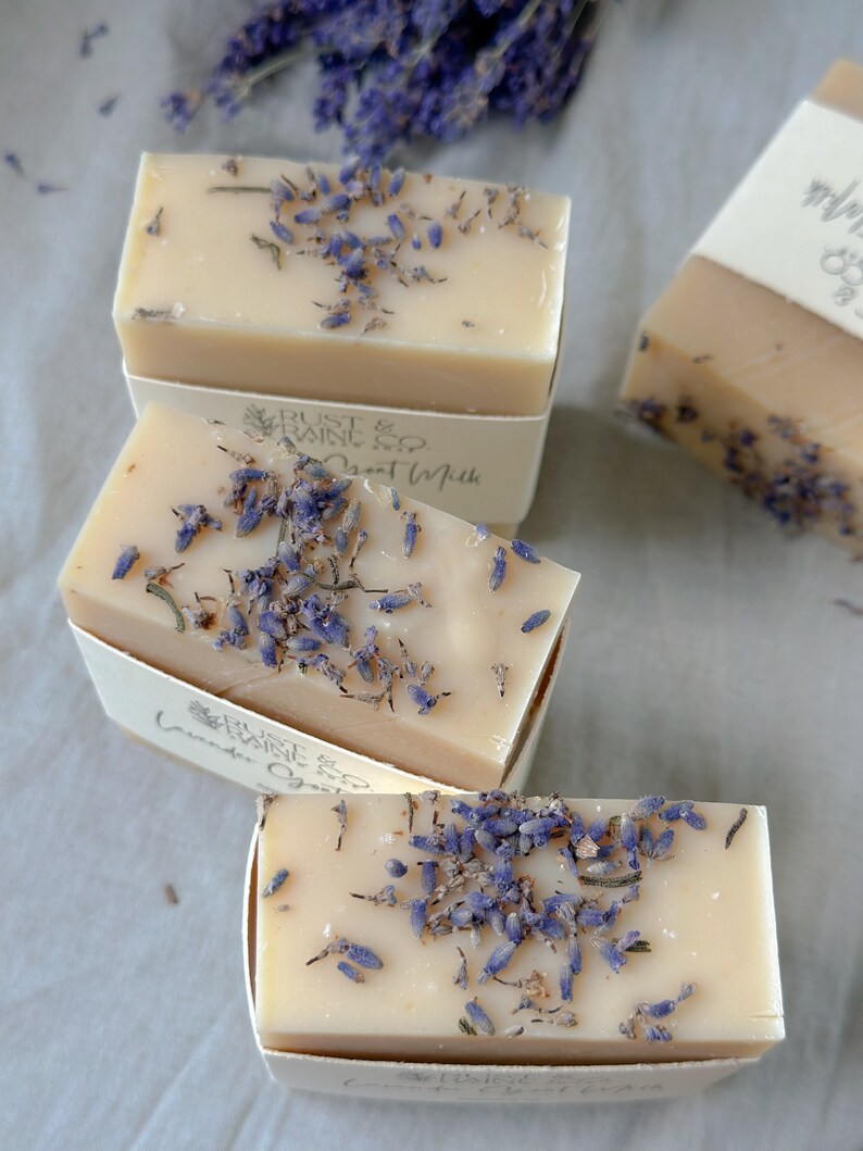 Lavender Goat Milk Bar Soap, Nourishing Soap, Essential Oil, Natural ...