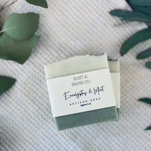 Eucalyptus & Mint Soap Bar, Bar Soap, Nourishing, Natural, Cold Process, Body Bar, Shave Bar ...