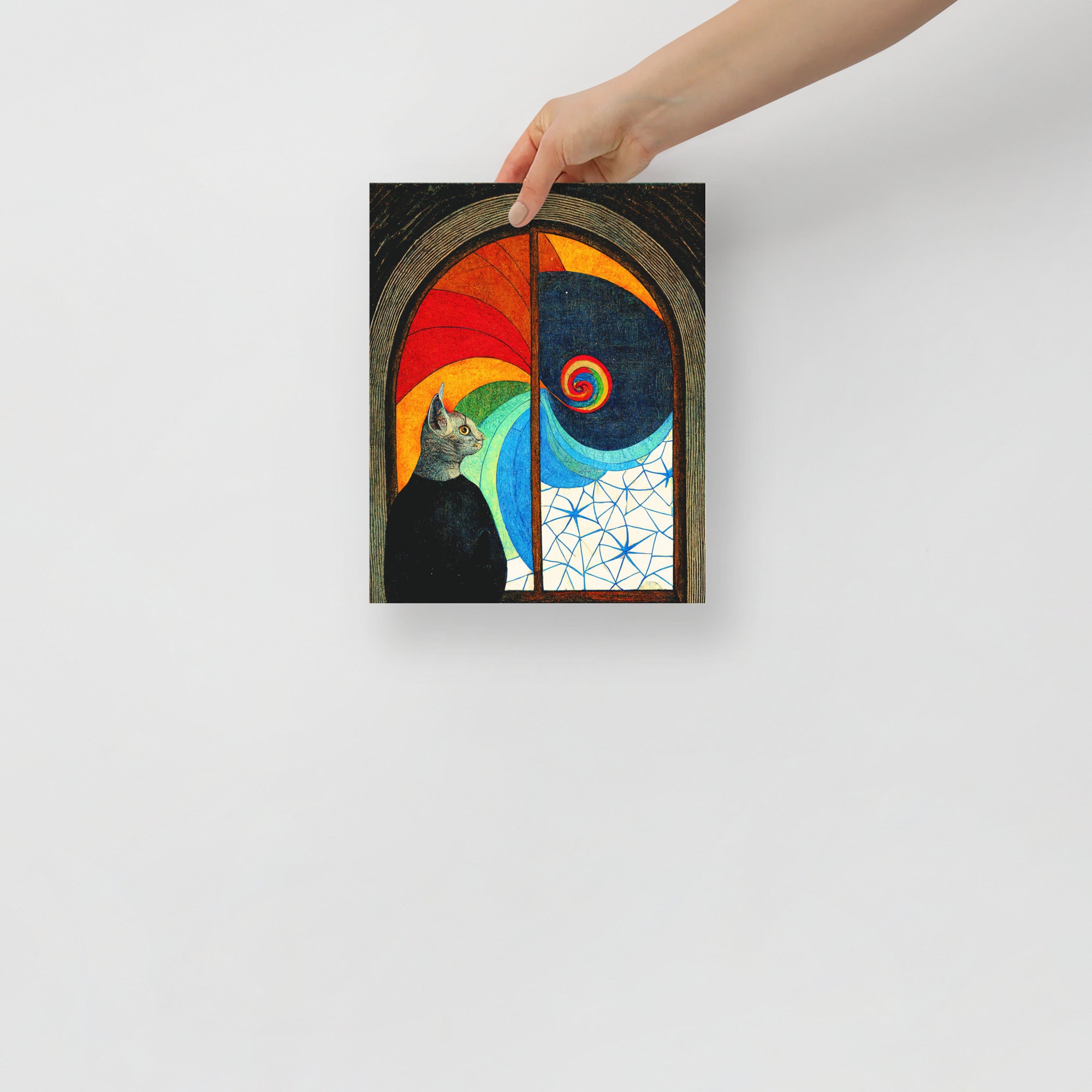 ESOTERIC MONK CAT, Original Art Print, Poster - Etsy