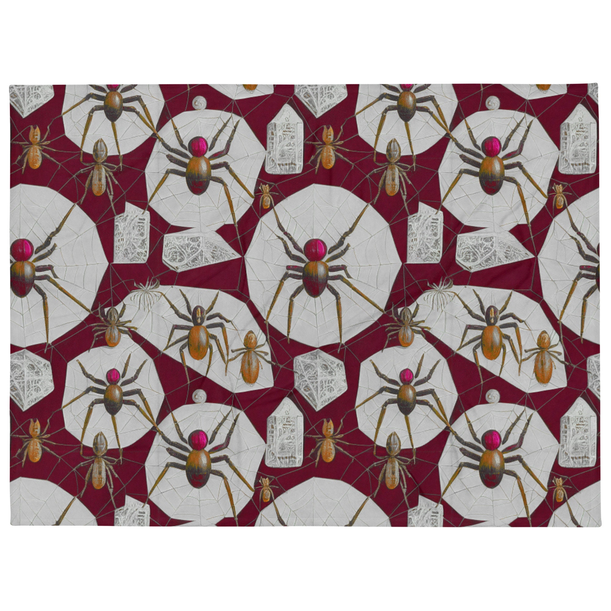 CREEPY SPIDER COLLAGE, Original Art Print, Throw Blanket - Etsy