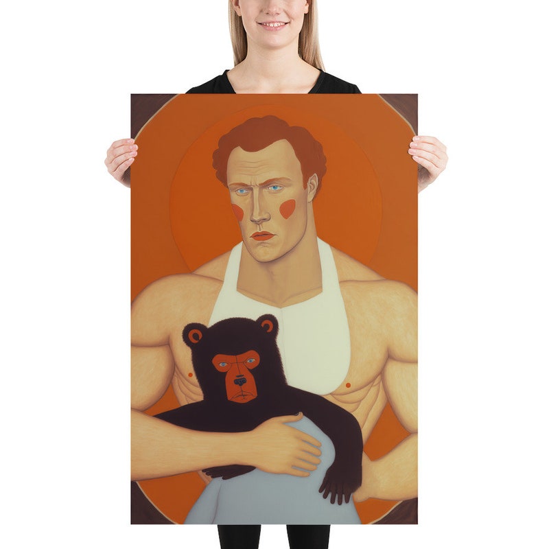 Muscle Teddy Bear - Etsy