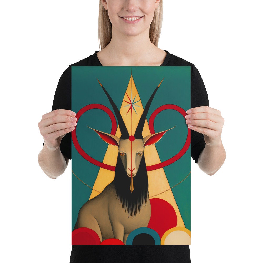 ESOTERIC GEOMETRIC BAPHOMET Original Art Print Poster - Etsy