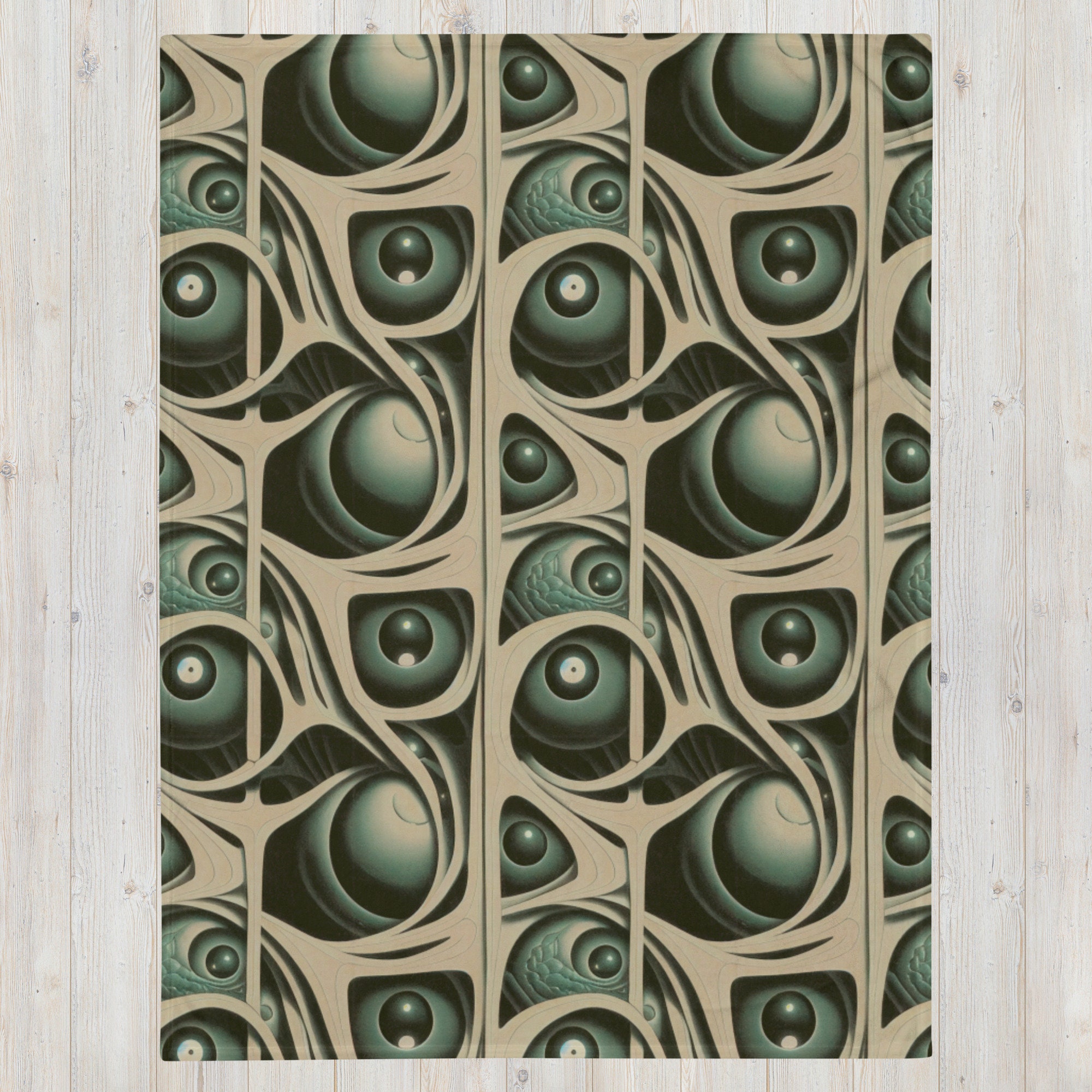 RETRO SPOOKY EYEBALL, Original Art Pattern,throw Blanket - Etsy