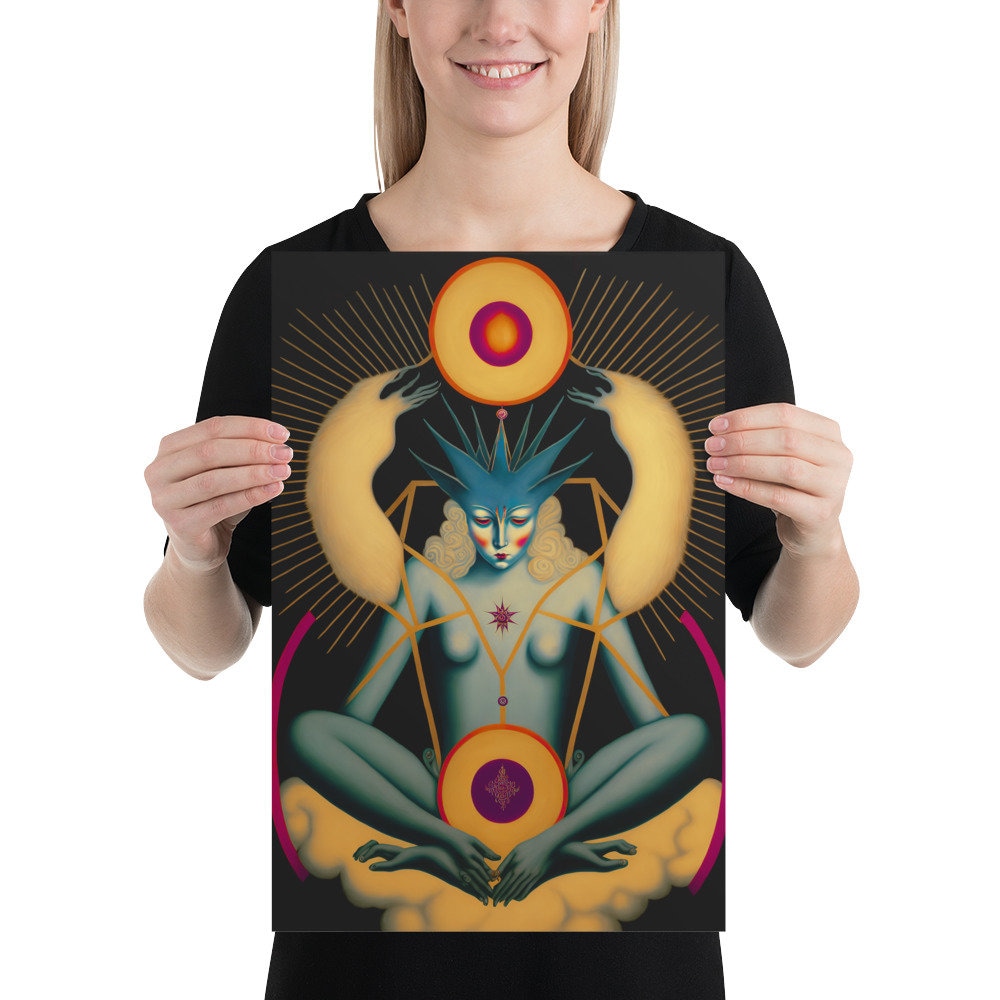 OCCULT ESOTERIC ABSTRACT Gothic Eclectic Mystical Antique Lilith Blue ...