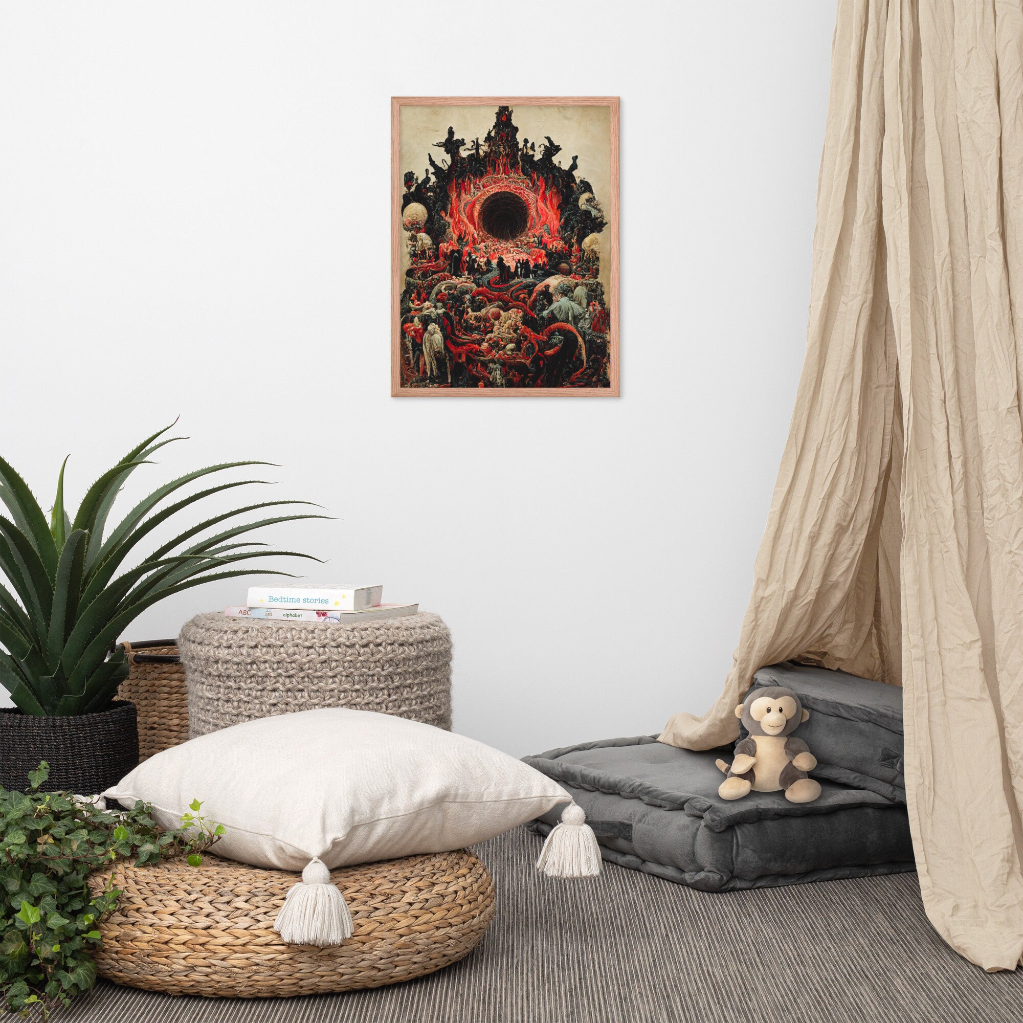 OCCULT ESOTERIC ABSTRACT gothic eklektisch mystisch Feuer Baphomet ...
