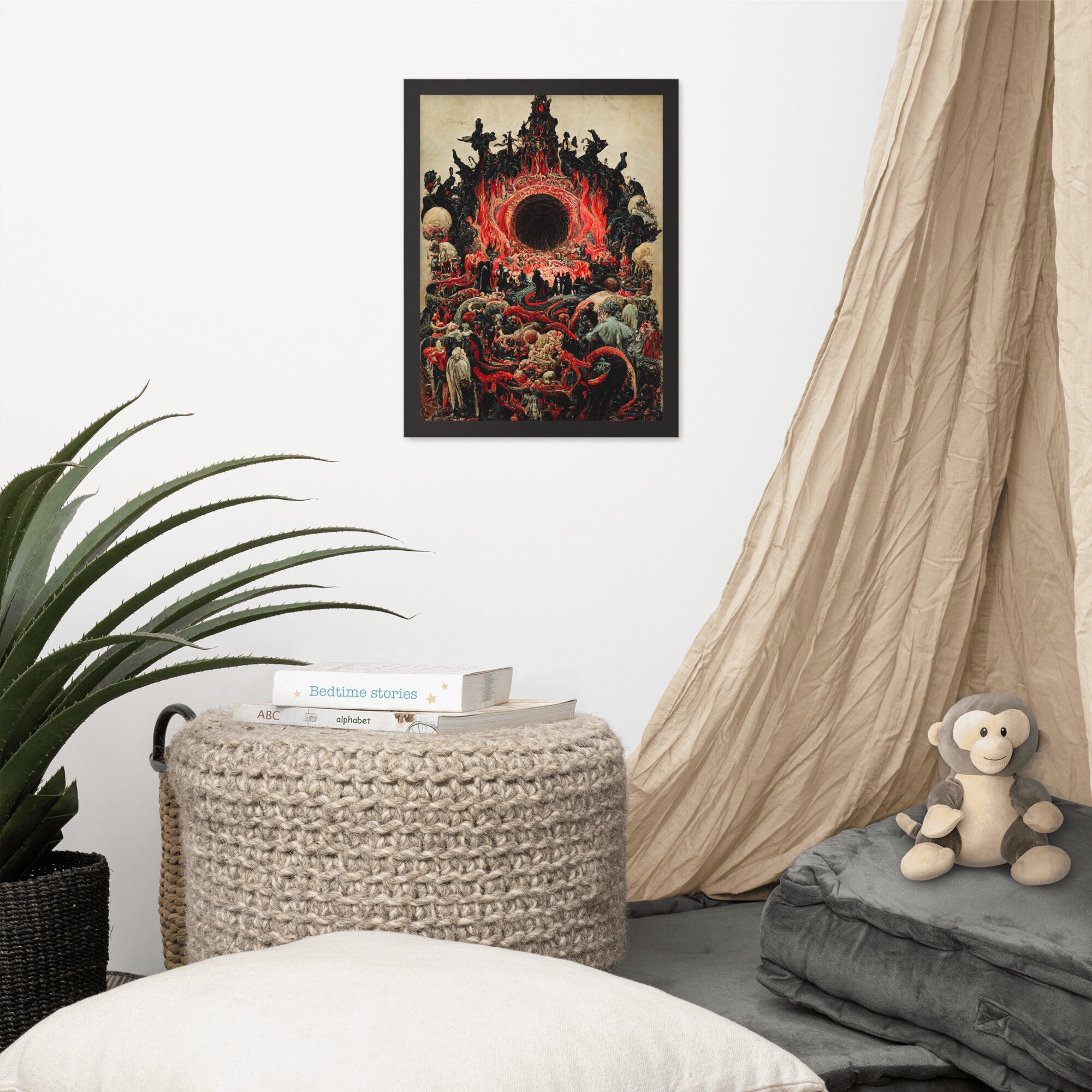 OCCULT ESOTERIC ABSTRACT gothic eklektisch mystisch Feuer Baphomet ...