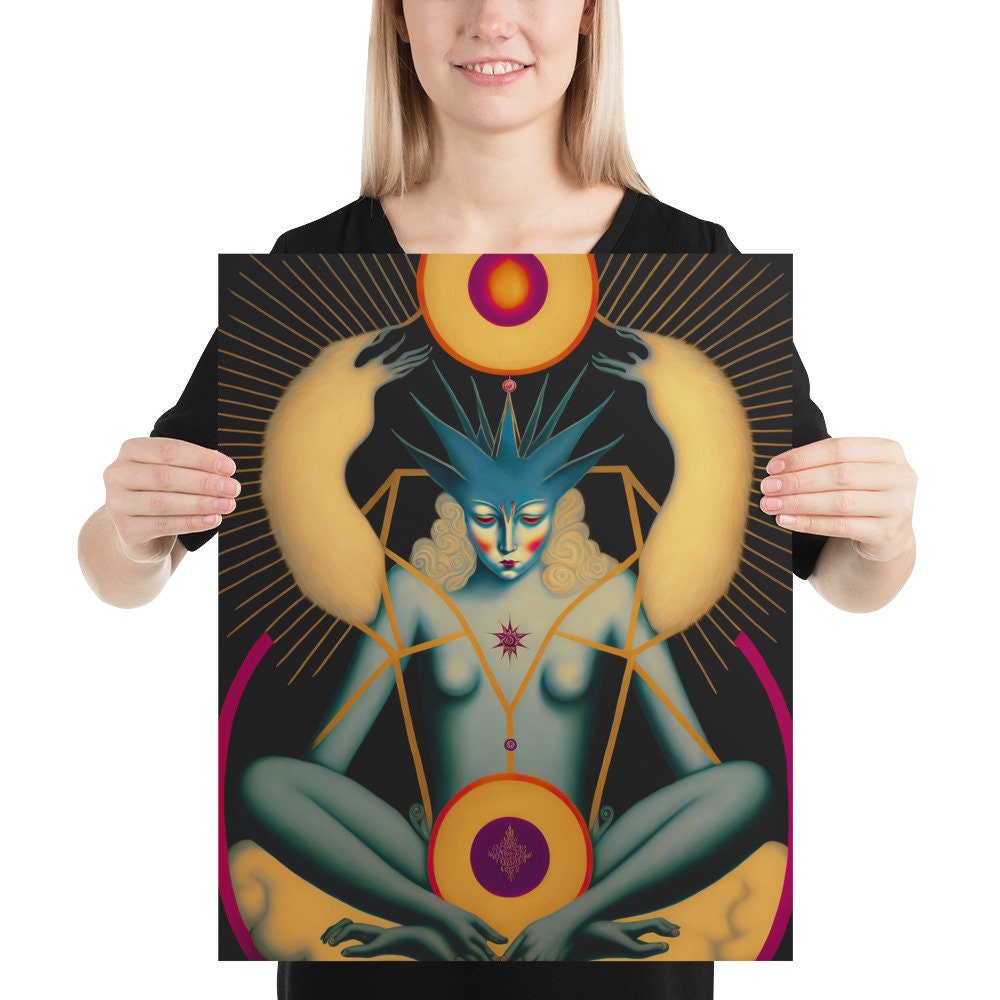 OCCULT ESOTERIC ABSTRACT Gothic Eclectic Mystical Antique Lilith Blue ...