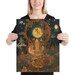Grotesque Night Sky Art Print With Multiple Moons and Stars - Etsy