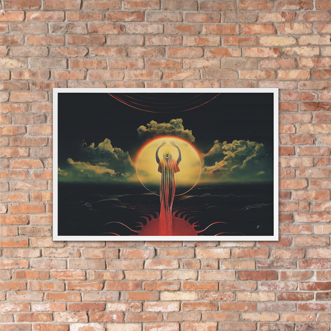 ABSTRACT ASCENSION OCEAN, Original Art, Framed Poster - Etsy