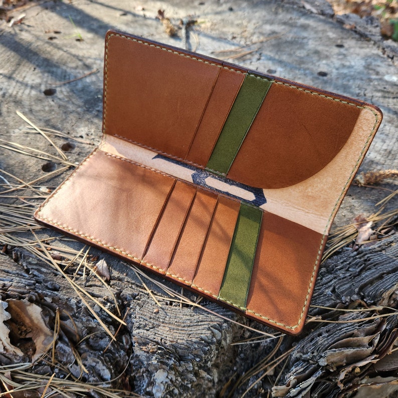 Tooled Leather Roper Wallet - Etsy