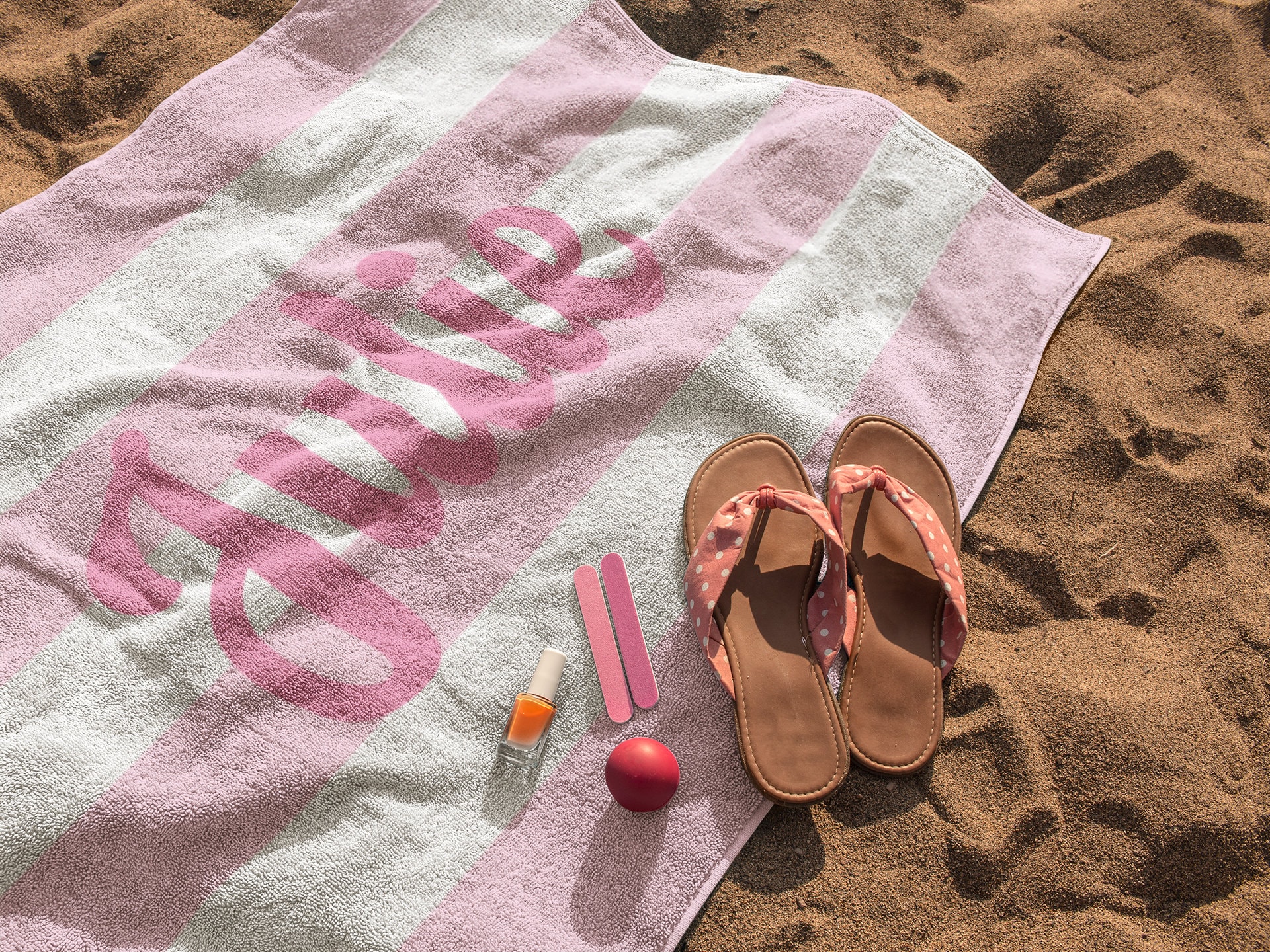 Personalized Name Beach Towel, Custom Name Beach Towel, Retro Stripes ...