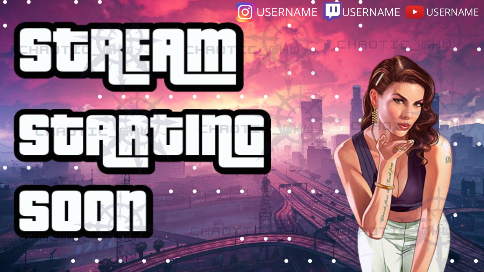 GTA Overlays - 2 Static and 3 Animated Scenes, Great for Any Grand ...