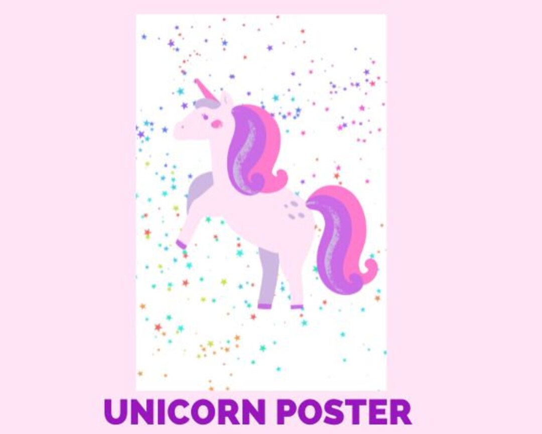 Unicorn Poster | Unicorn Picture | Unicorn Wall Art - Etsy
