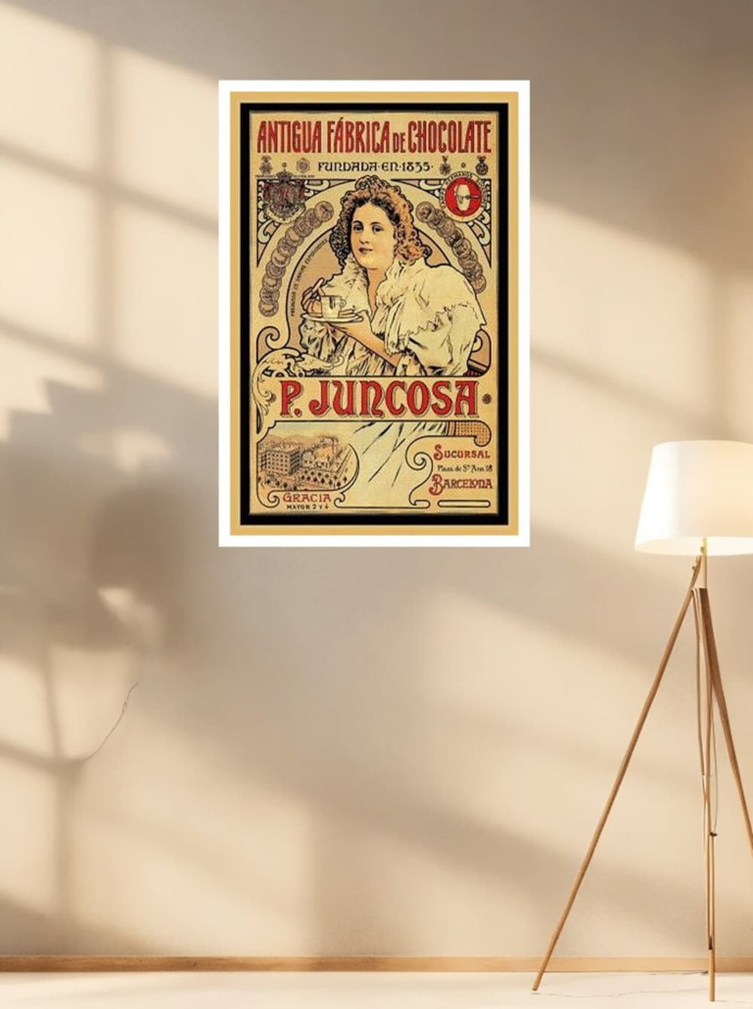 Retro Food and Drink Chocolate Advertising Poster. Old Chocolate ...
