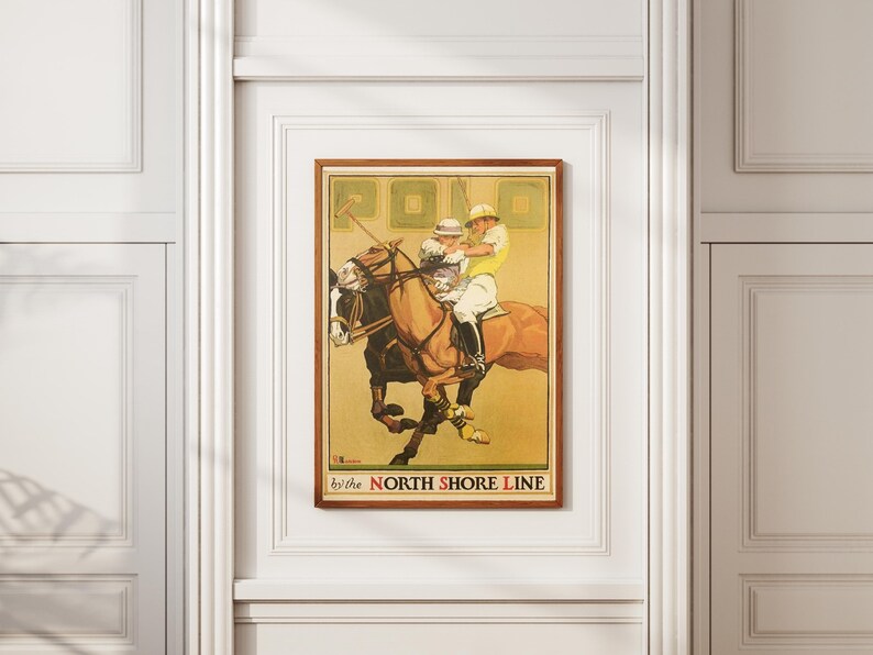 Polo Poster.horse Printable. Vintage Poster.wall Art. Unique Home Wall ...